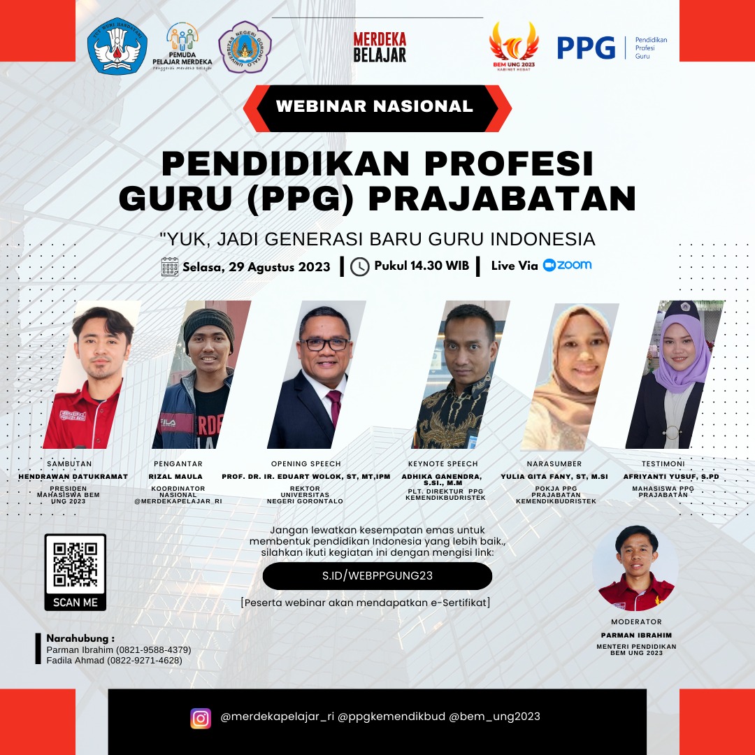 Webinar Nasional Pendidikan Profesi Guru (PPG) Prajabatan Bersama ...