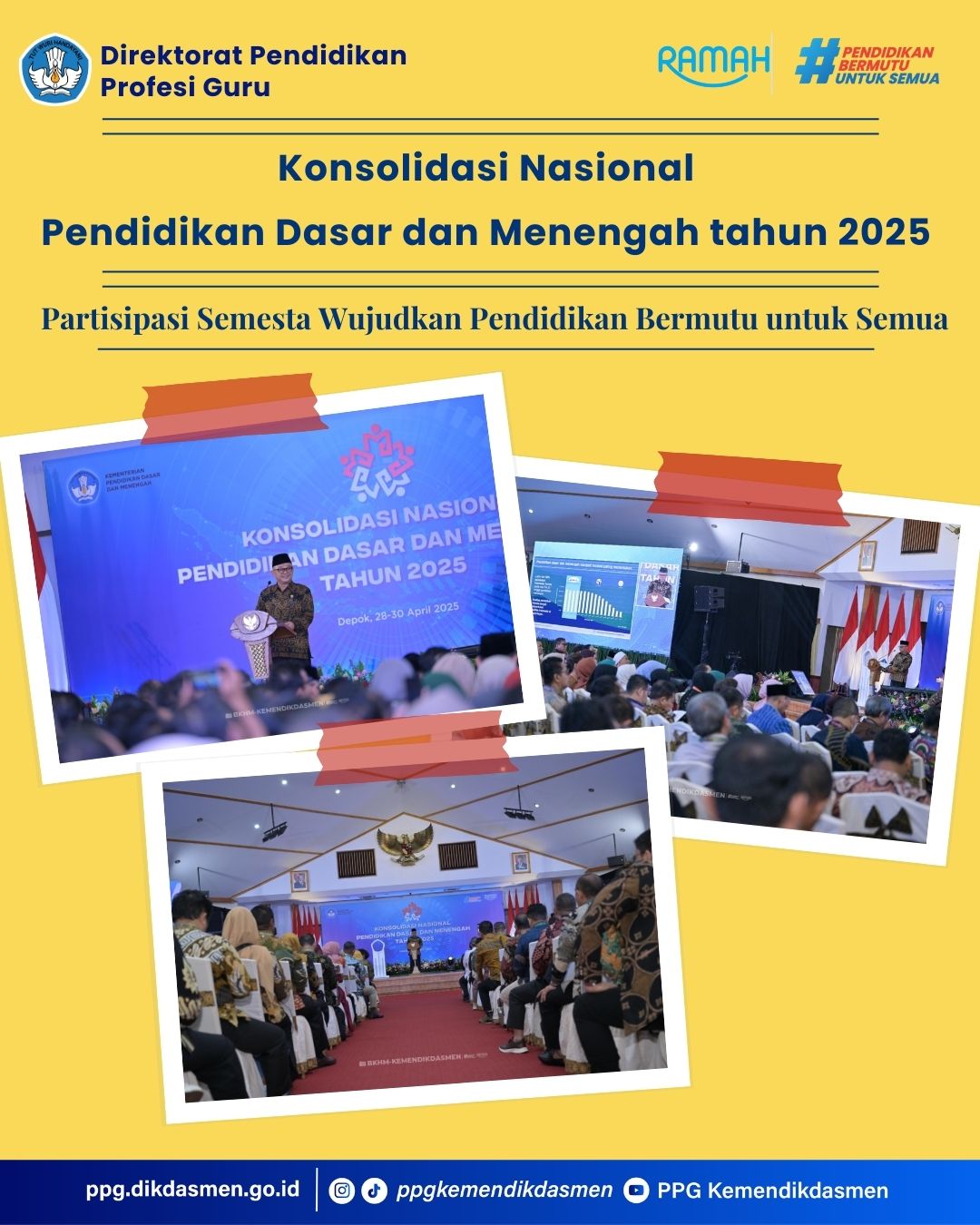 Konsolidasi Nasional Pendidikan Dasar dan Menengah tahun 2025 ...