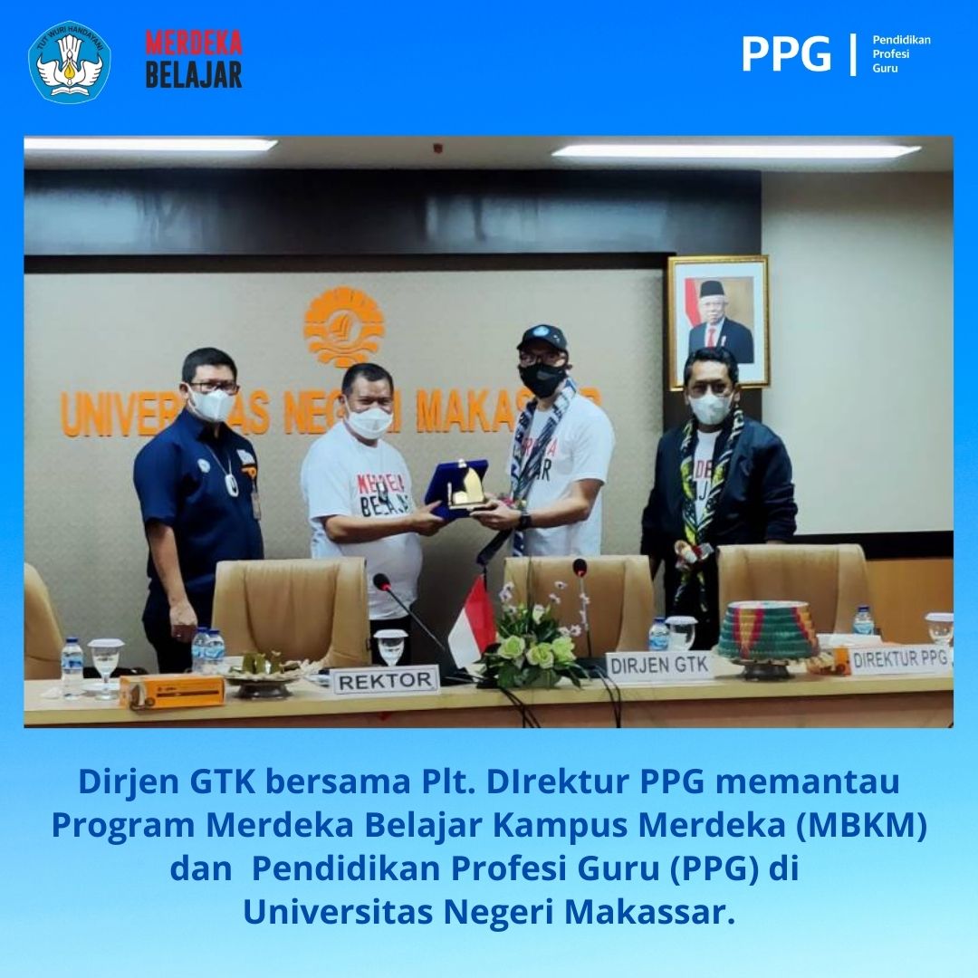 Dirjen GTK bersama Plt Direktur PPG memantau Program Merdeka Belajar ...